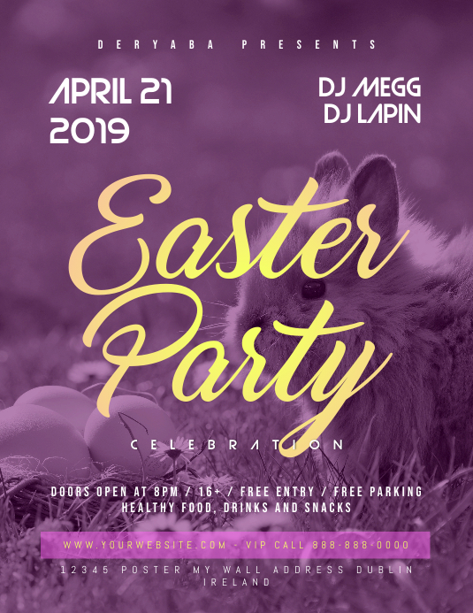 Easter Celebration Flyer April 21 Template | PosterMyWall