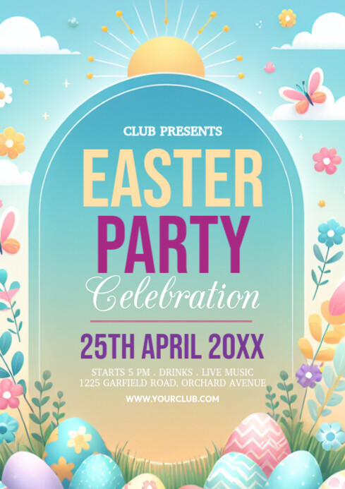Plantilla de Easter Celebration Flyer | PosterMyWall