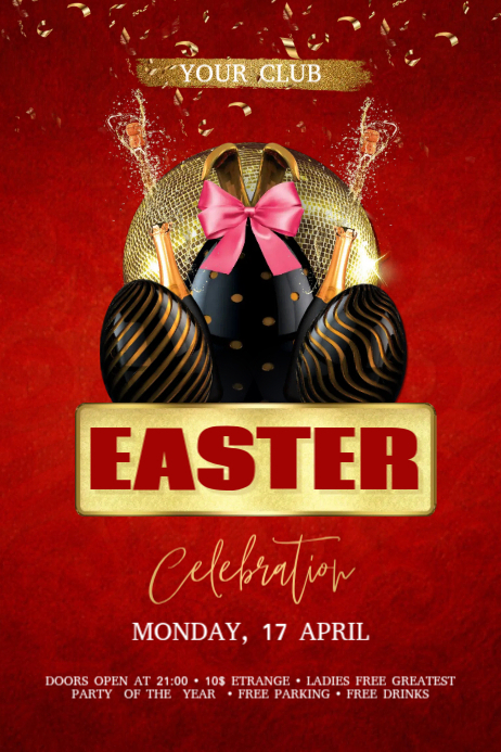 Plantilla de Easter Celebration Flyer | PosterMyWall