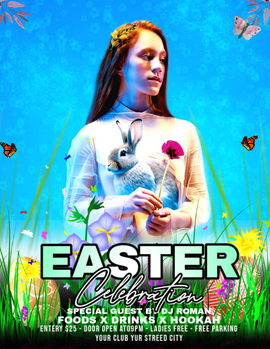 Easter Celebration Flyer Template | PosterMyWall