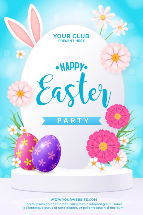Easter Celebration Party Template | PosterMyWall
