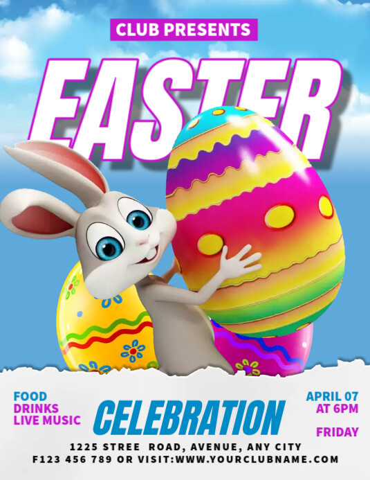 Easter Celebration Party Template | PosterMyWall