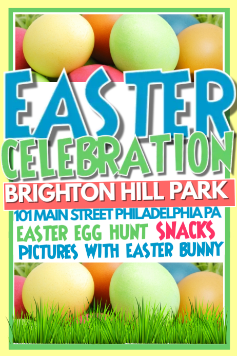 Easter Celebration Template | PosterMyWall