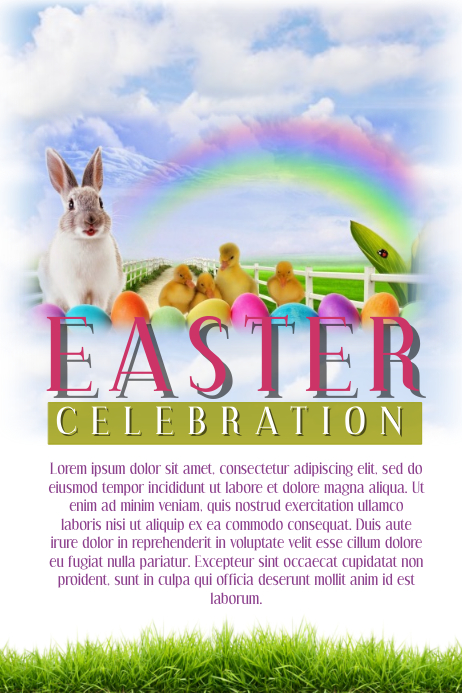 Easter Celebration Template | PosterMyWall