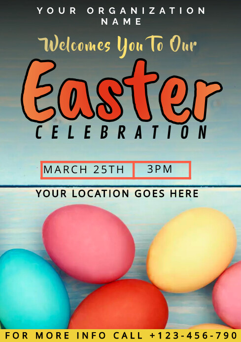 Easter Celebration template | PosterMyWall