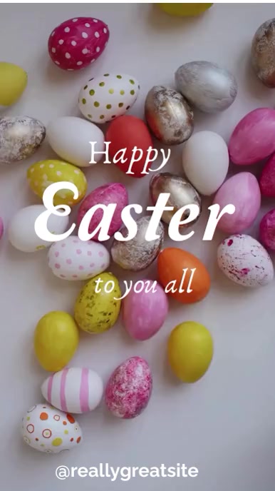 Easter celebration video template | PosterMyWall