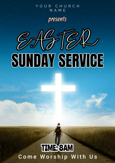 Easter Church event Template | PosterMyWall