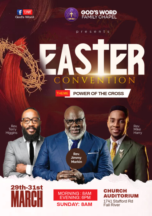 Easter church flyer (1) Template | PosterMyWall