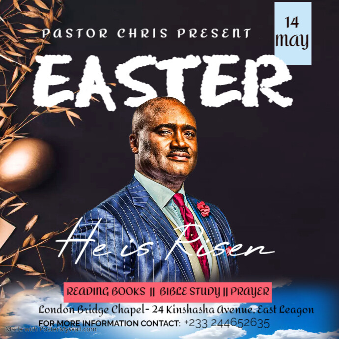Easter Church Flyer Templat | PosterMyWall