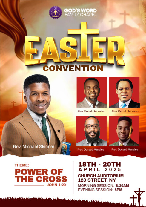 Copy of easter church flyer | PosterMyWall