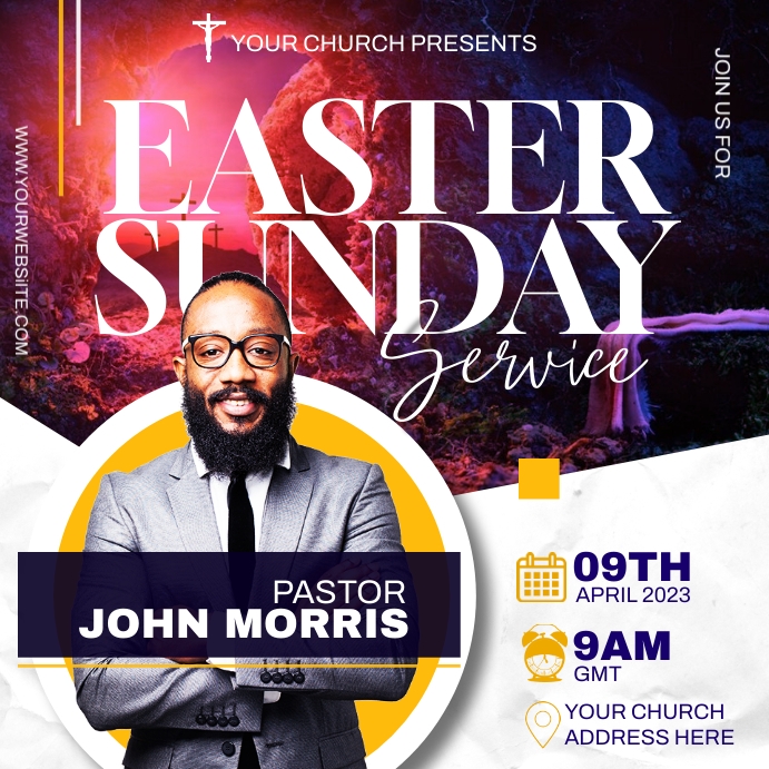 EASTER CHURCH FLYER Template | PosterMyWall