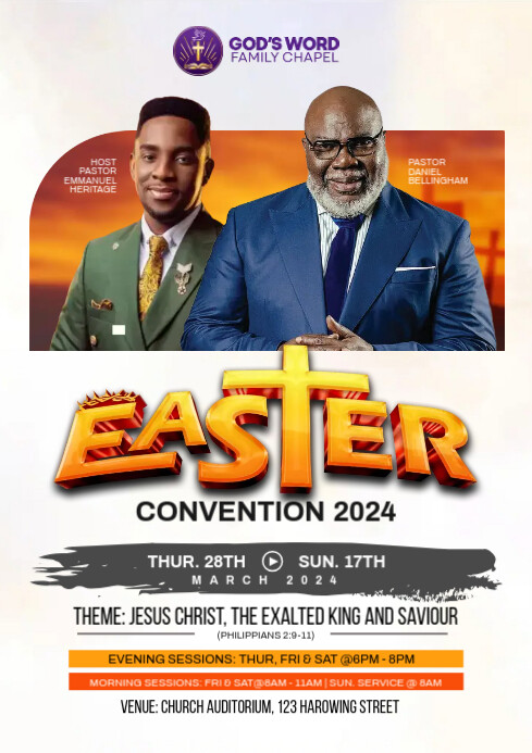 Copy of easter church flyer | PosterMyWall