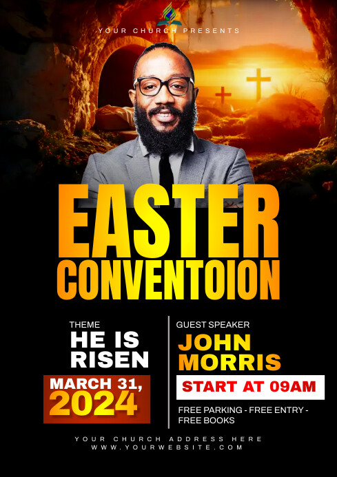 EASTER CHURCH FLYER Template | PosterMyWall