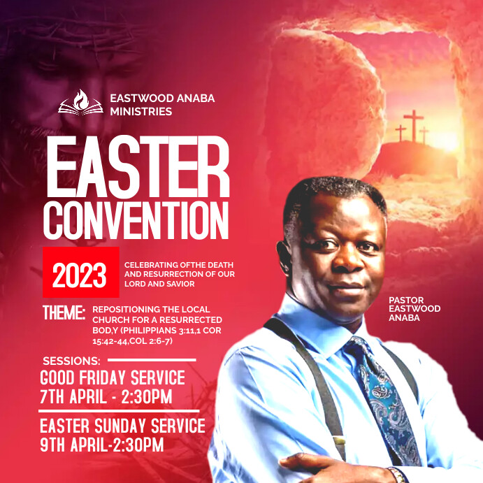 Easter Church Flyer Template | PosterMyWall