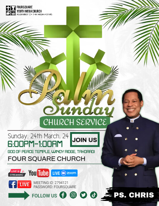 Modèle Easter Church Flyer Template | PosterMyWall