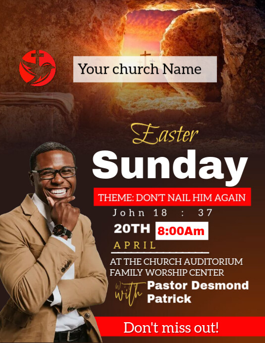 Copy of Easter church flyers | PosterMyWall