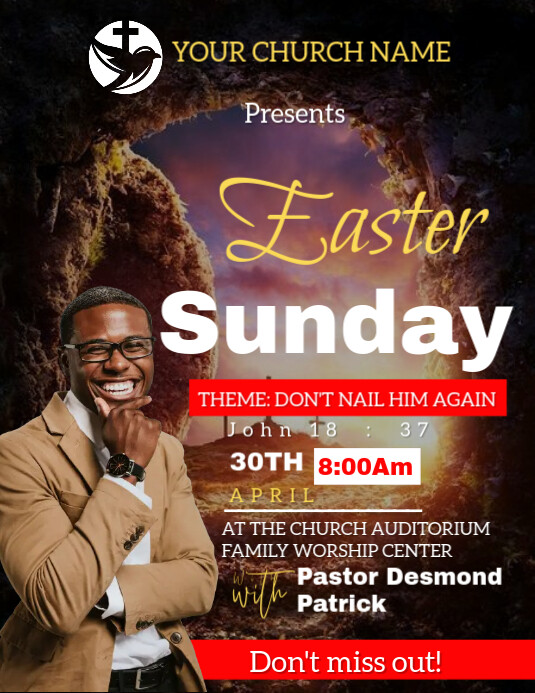 Copy of Easter church flyers | PosterMyWall