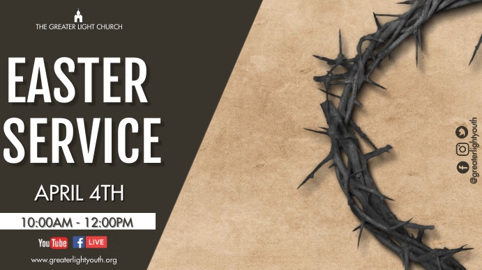 Copy of Easter Church Service | PosterMyWall