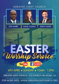Easter Church Service Template | PosterMyWall