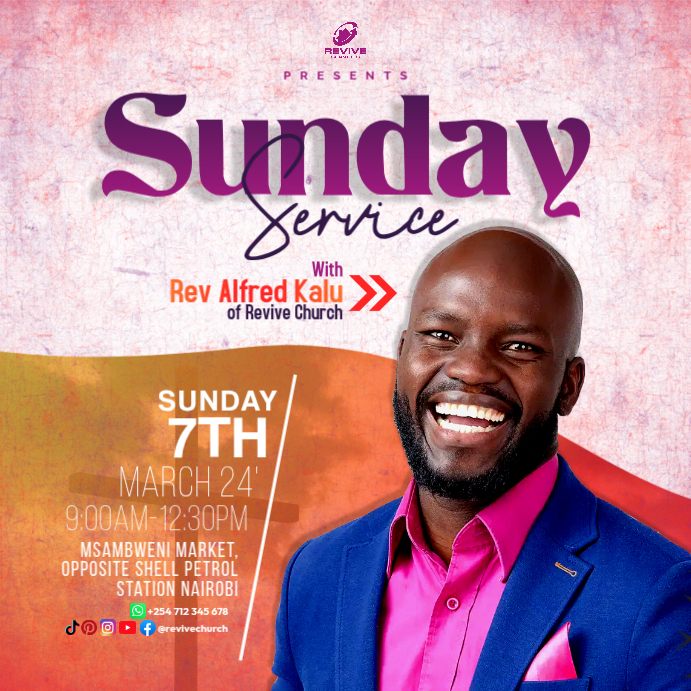 Church Sunday service Template | PosterMyWall