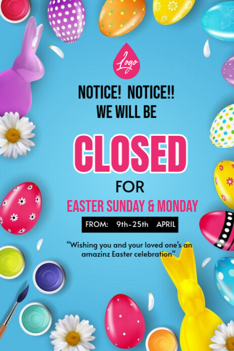 easter closed poster Template | PosterMyWall