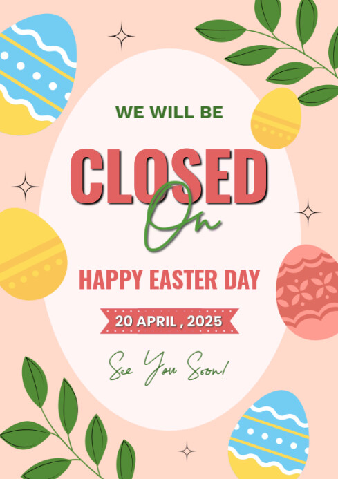 Easter closed template | PosterMyWall