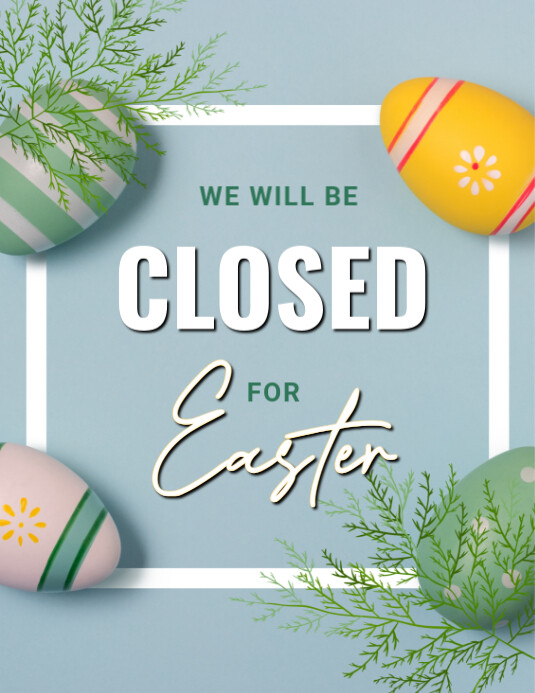 Easter closed template | PosterMyWall