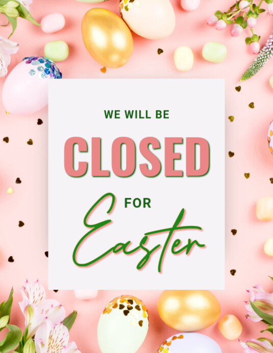 Copy of Easter closed template | PosterMyWall