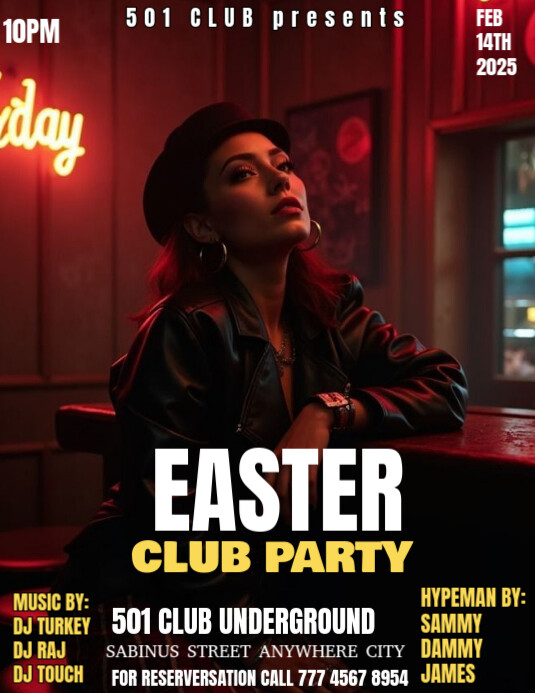 Plantilla de Easter club party | PosterMyWall