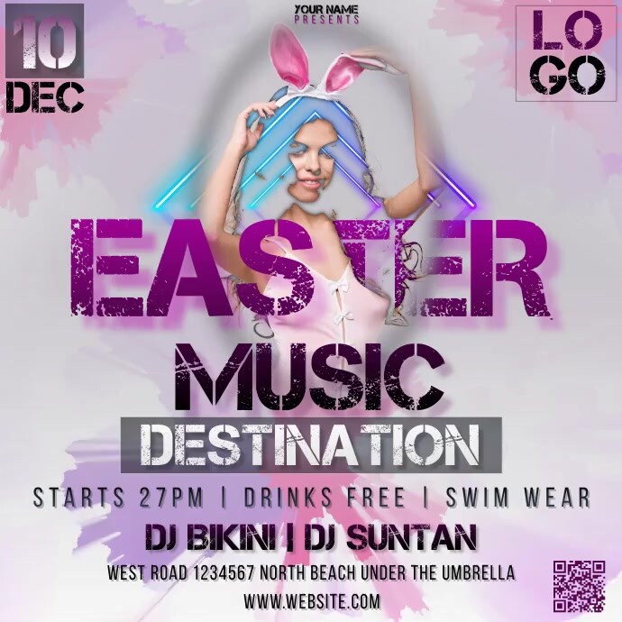 EASTER club party template | PosterMyWall