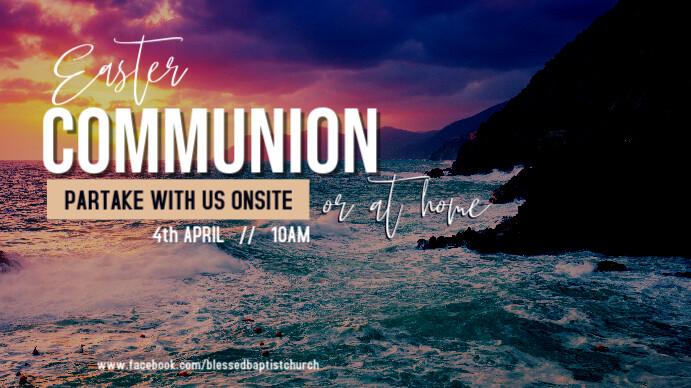Easter Communion Service Template | PosterMyWall