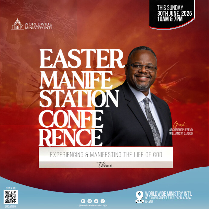 Copy of EASTER CONFERENCE CHURCH FLYER TEMPLATE | PosterMyWall