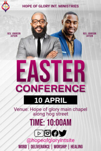 Easter conference Template | PosterMyWall