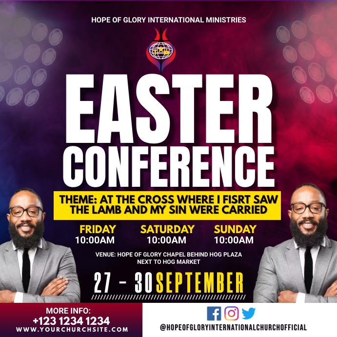 Plantilla de Easter conference | PosterMyWall