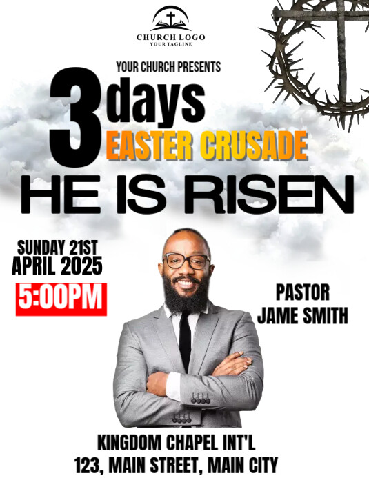 Copy of easter conference flyer | PosterMyWall