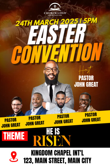 Copy of easter conference flyer | PosterMyWall