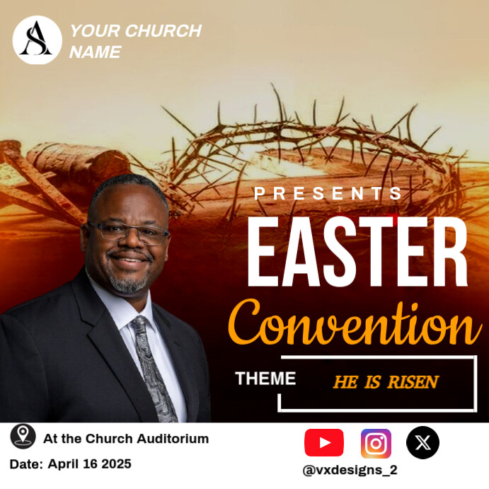 Easter Convention Template | PosterMyWall
