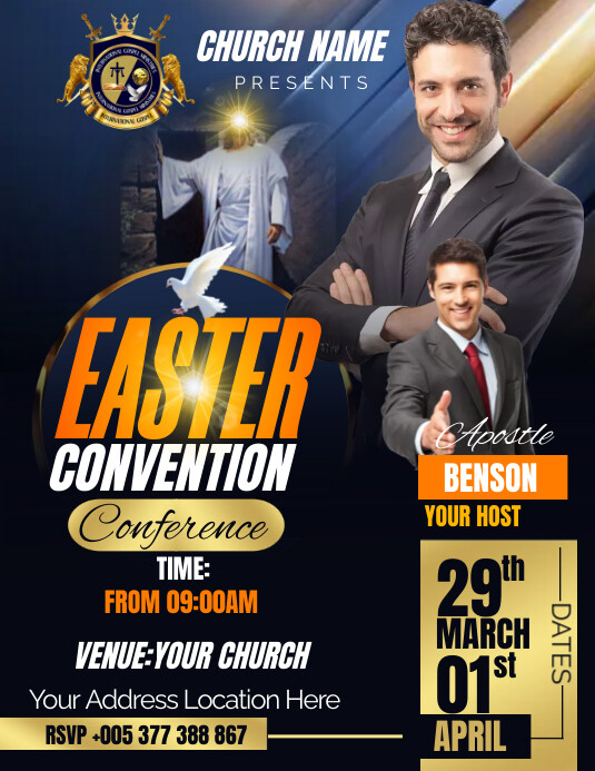 Easter Convention flyer Template | PosterMyWall