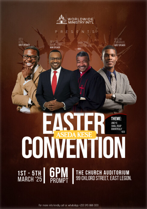 Easter convention flyer design template | PosterMyWall