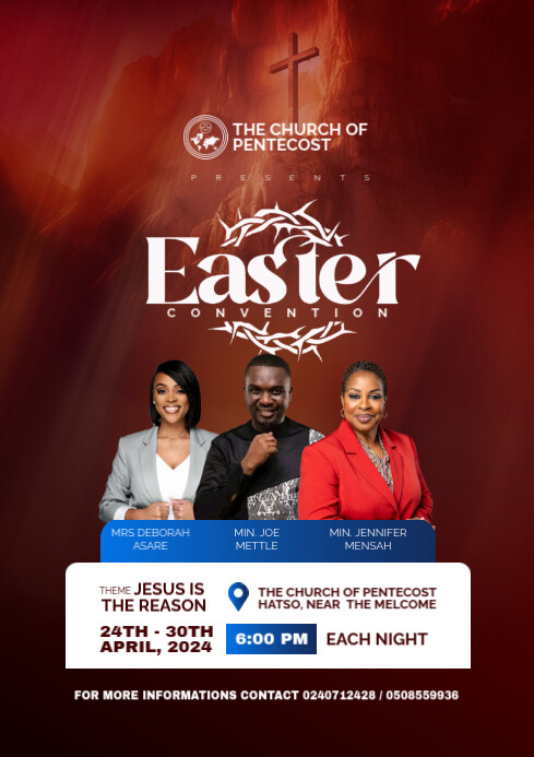 Easter Convention Flyer Template | PosterMyWall