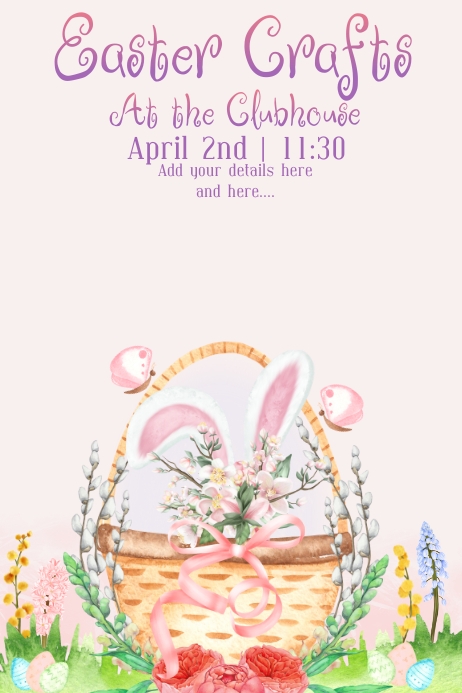 Easter Crafts Poster Template | PosterMyWall