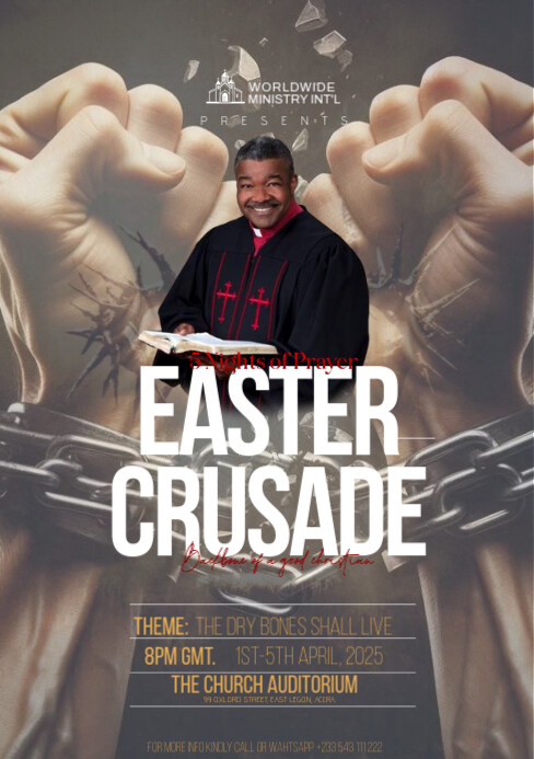 Easter crusade flyer design template | PosterMyWall