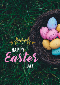 Happy Easter A4 Template | PosterMyWall
