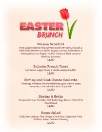 Pink Easter Menu Template | PosterMyWall