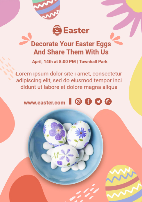 Easter Day Celebration AD Template | PosterMyWall
