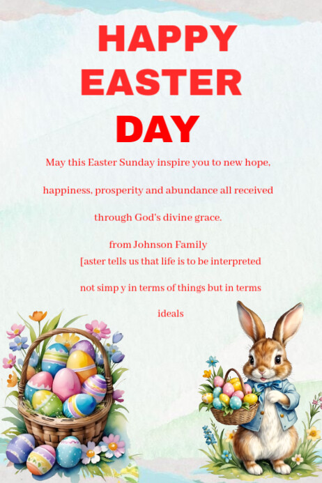 Easter Day Template | PosterMyWall