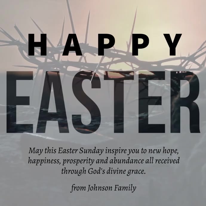 Easter Day Greeting Template | PosterMyWall