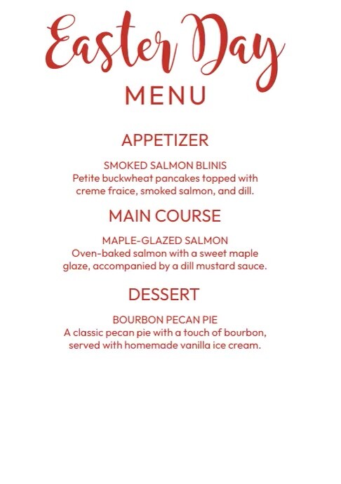 Easter Day Menu Ads Template | PosterMyWall