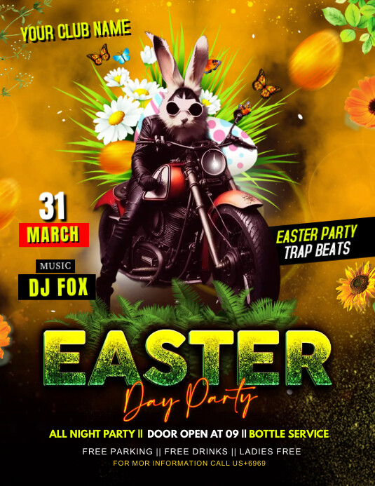 Plantilla de Easter day party flyer | PosterMyWall