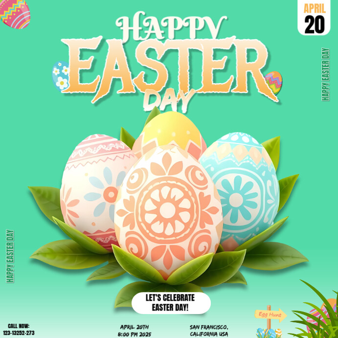 Copy of easter day poster | PosterMyWall